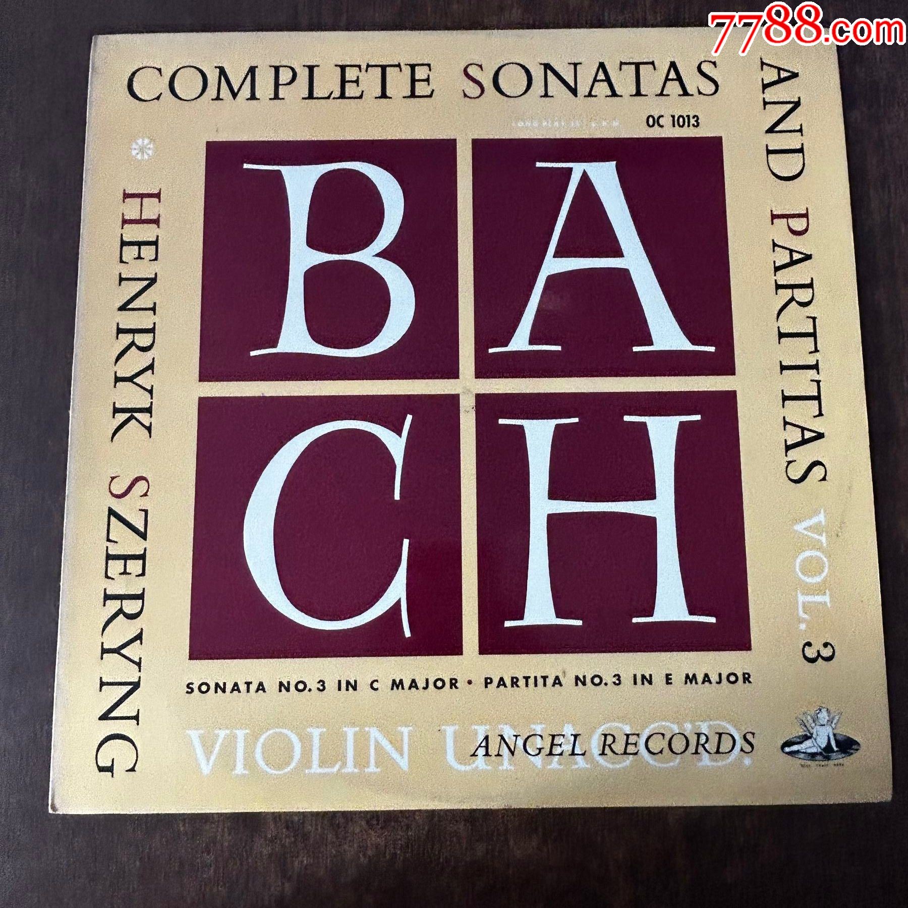 巴赫-无伴奏小提琴奏鸣曲全集-谢林-演绎-12寸黑胶LP-A47_海外唱片/胶片_碟行音像制品店【7788收藏__收藏热线】