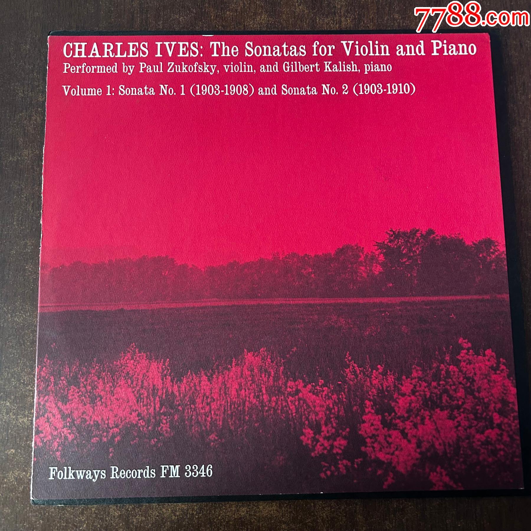 查尔斯·艾夫斯：小提琴和钢琴奏鸣曲-12寸黑胶LP-A47__【7788收藏__收藏热线】