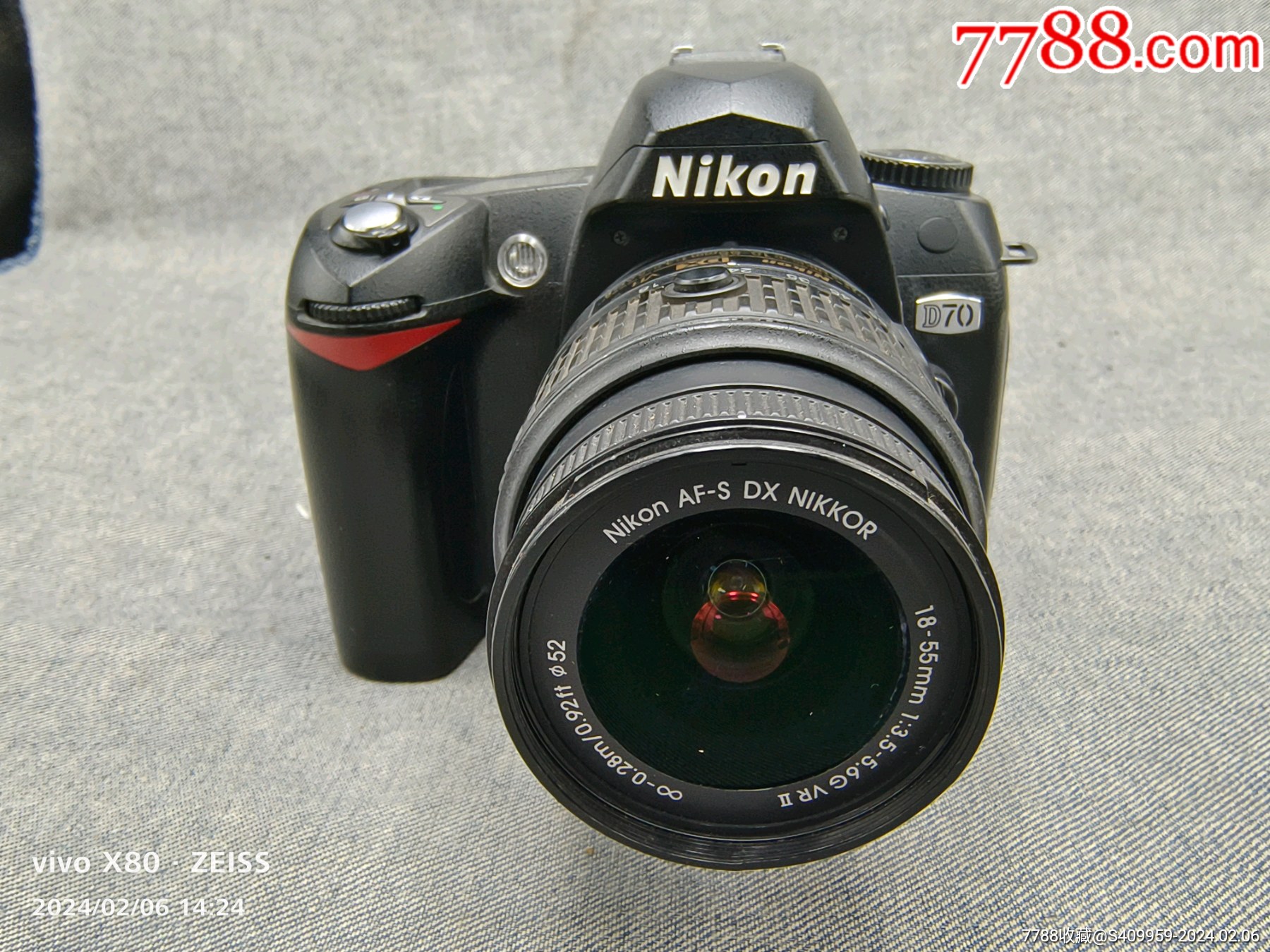 尼康D70+18-55数码单反套机_单反相机_手表玉器翡翠手串瓷【7788收藏__收藏热线】