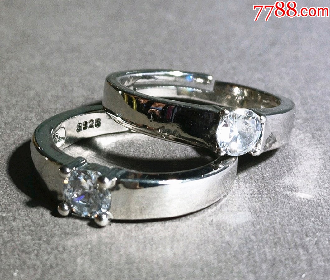 S925标识戒指两个-价格:1元-au37090961-戒指 -加价-7788收藏__收藏热线