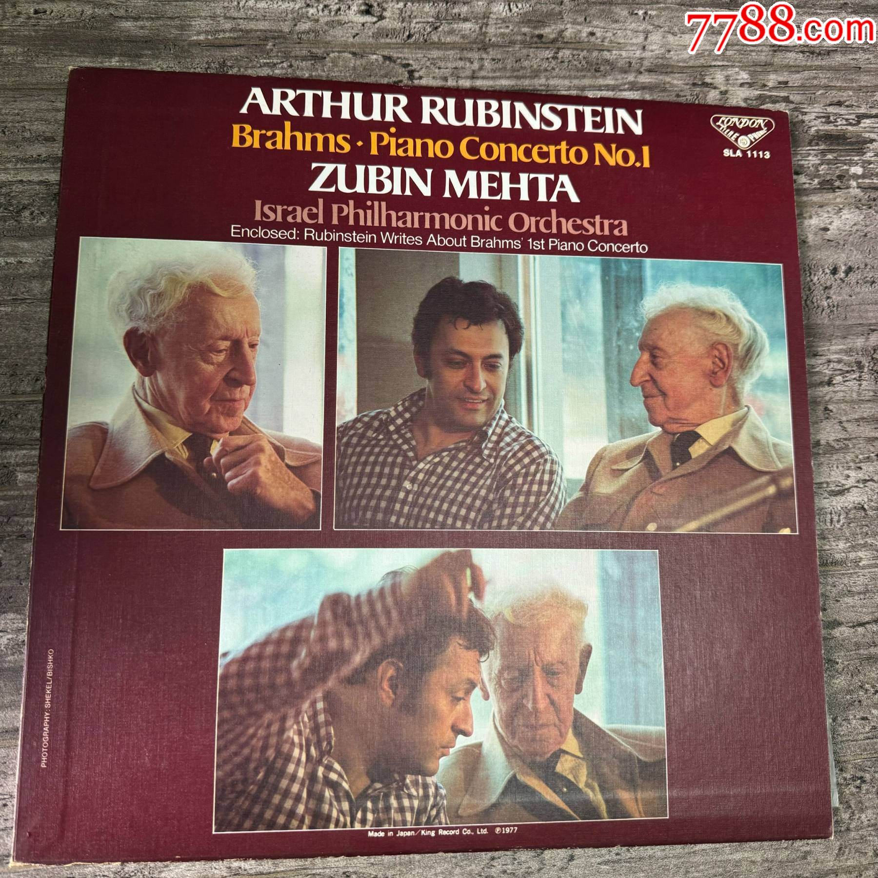 鲁宾斯坦/梅-勃拉姆斯-第1钢琴协奏曲-12寸黑胶LP-A29__【7788收藏__收藏热线】