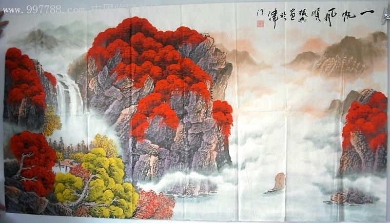 红山水_油画原画_天涯雅居【7788收藏】